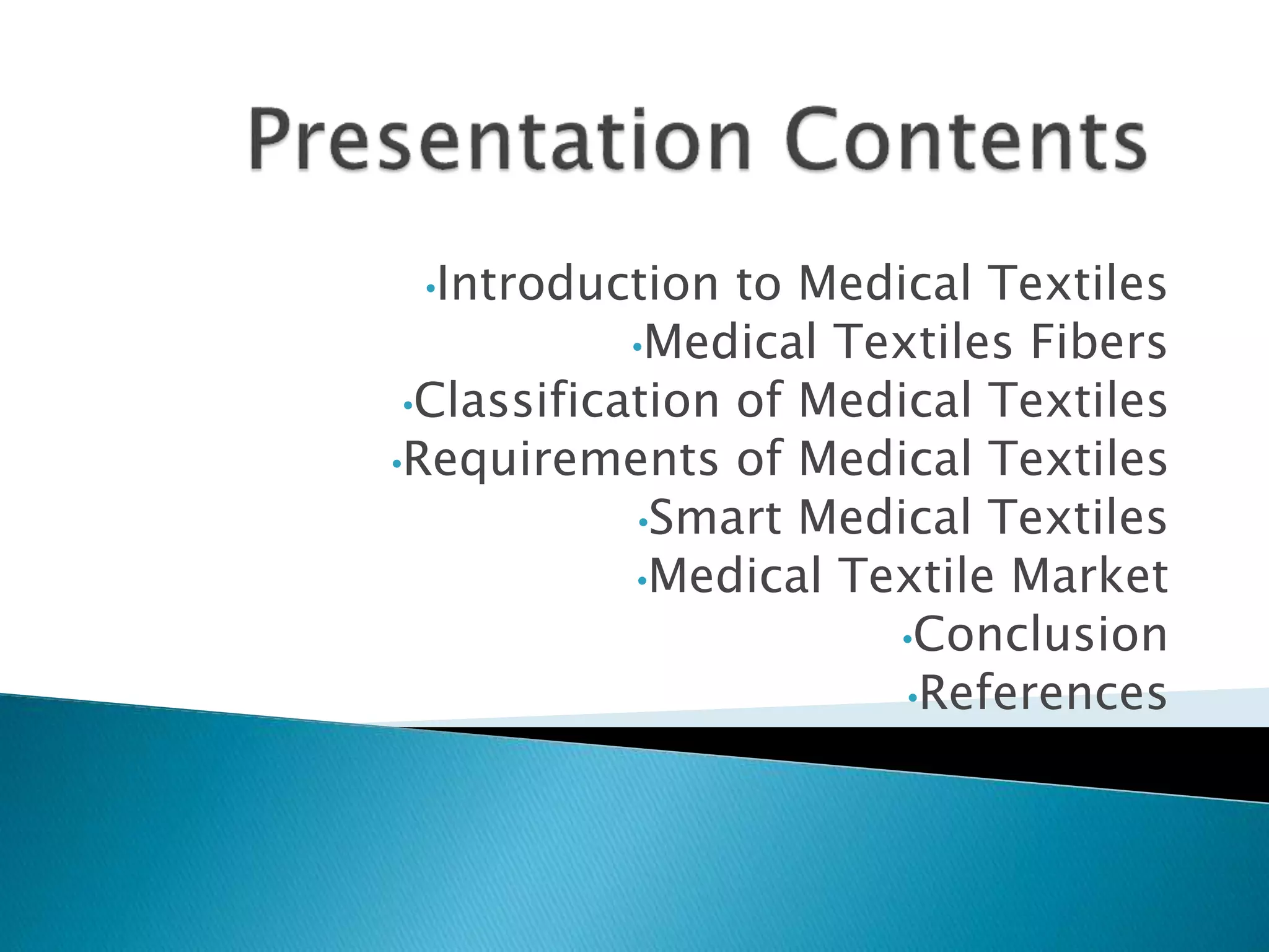 Medical Textiles | PPTX