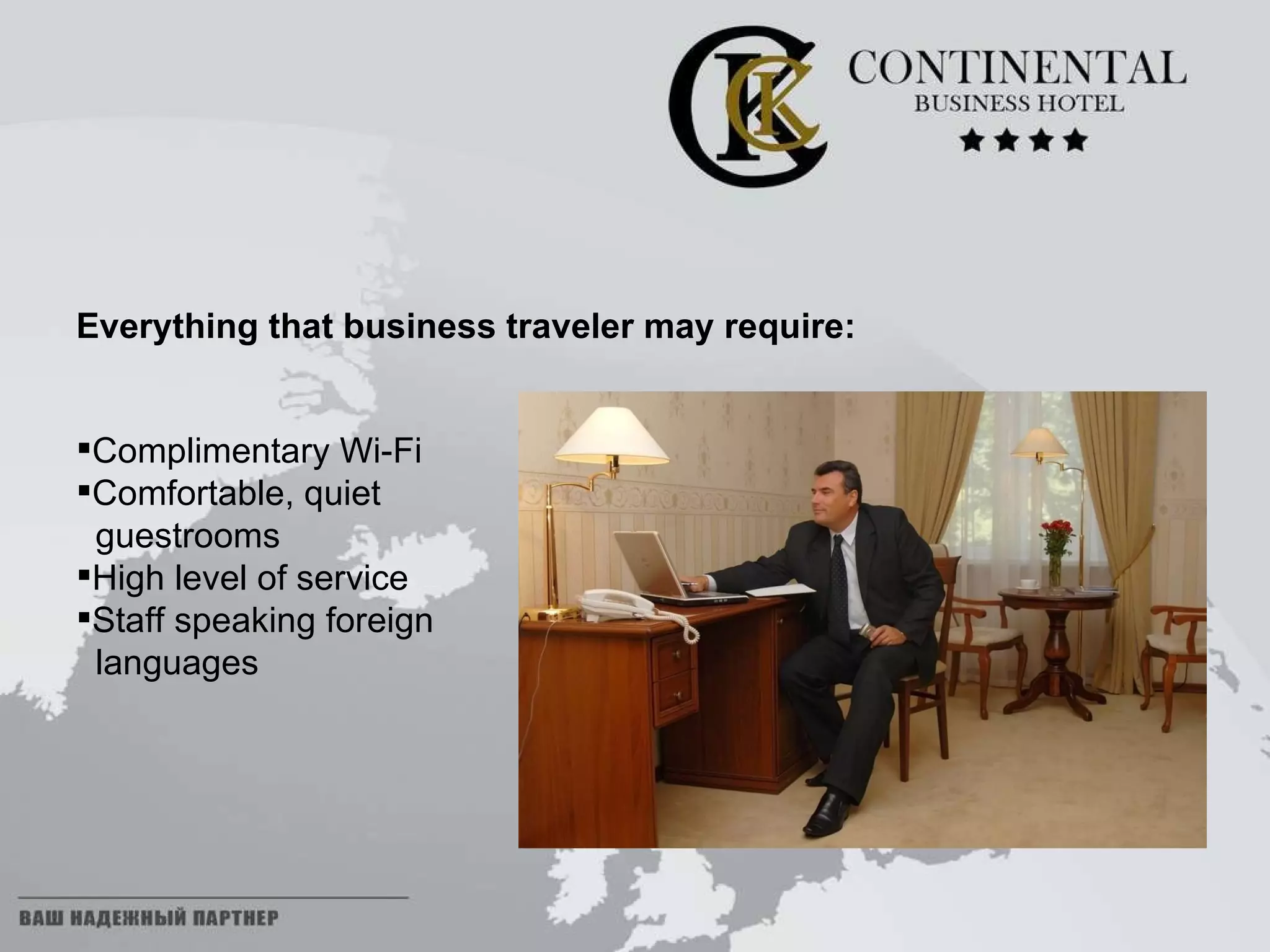 Presentation Continental Hotel - eng | PPT | Business Travel | Travel Type