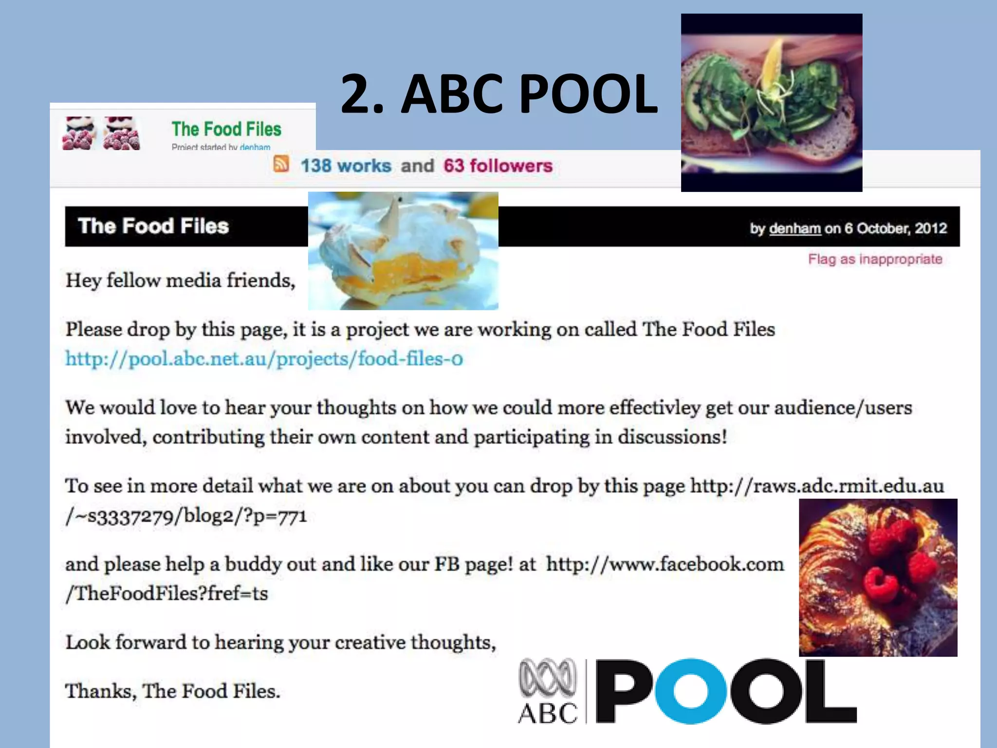 Presentation The Food Files | PPTX