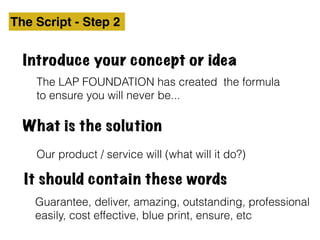 Writing an award winning 'PROMO' script | PPT