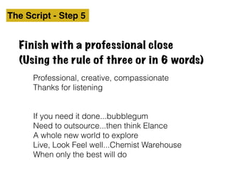 Writing an award winning 'PROMO' script | PPT