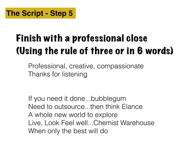 Writing an award winning 'PROMO' script | PPT