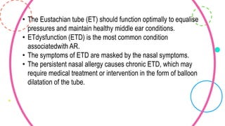 Eustachian tube dysfunction, a journal Club presentation | PPTX