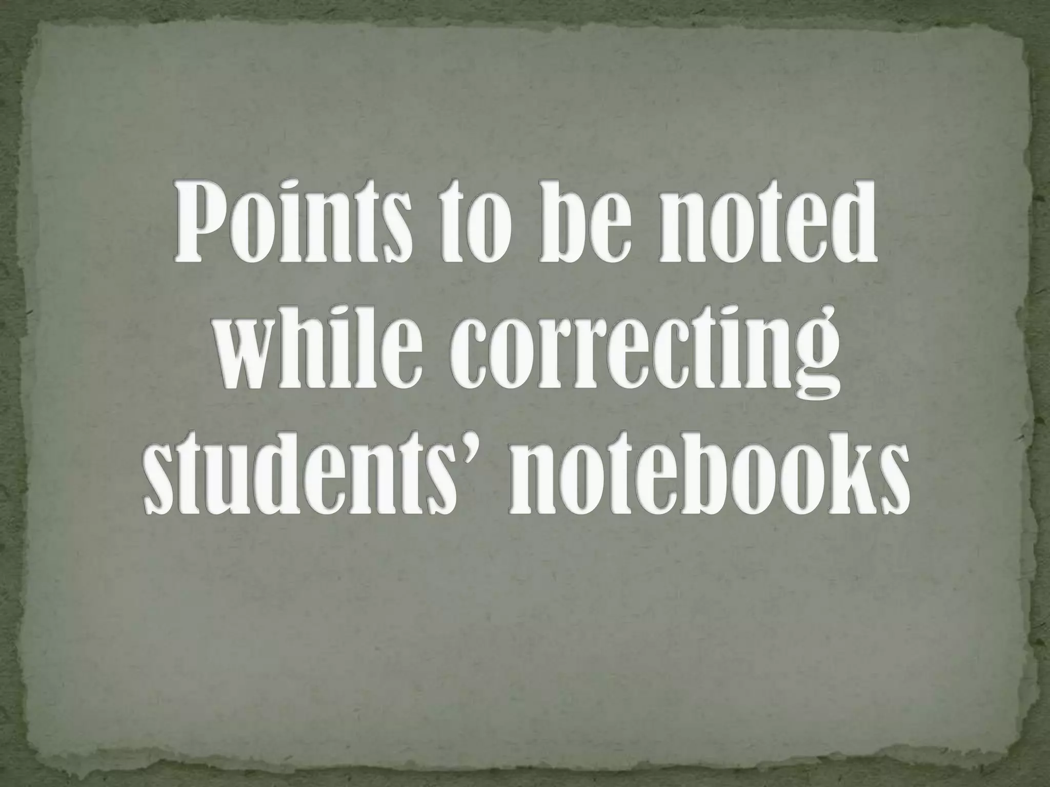 Copy Corrections for Teachers | PPTX | Secondary Education | Education