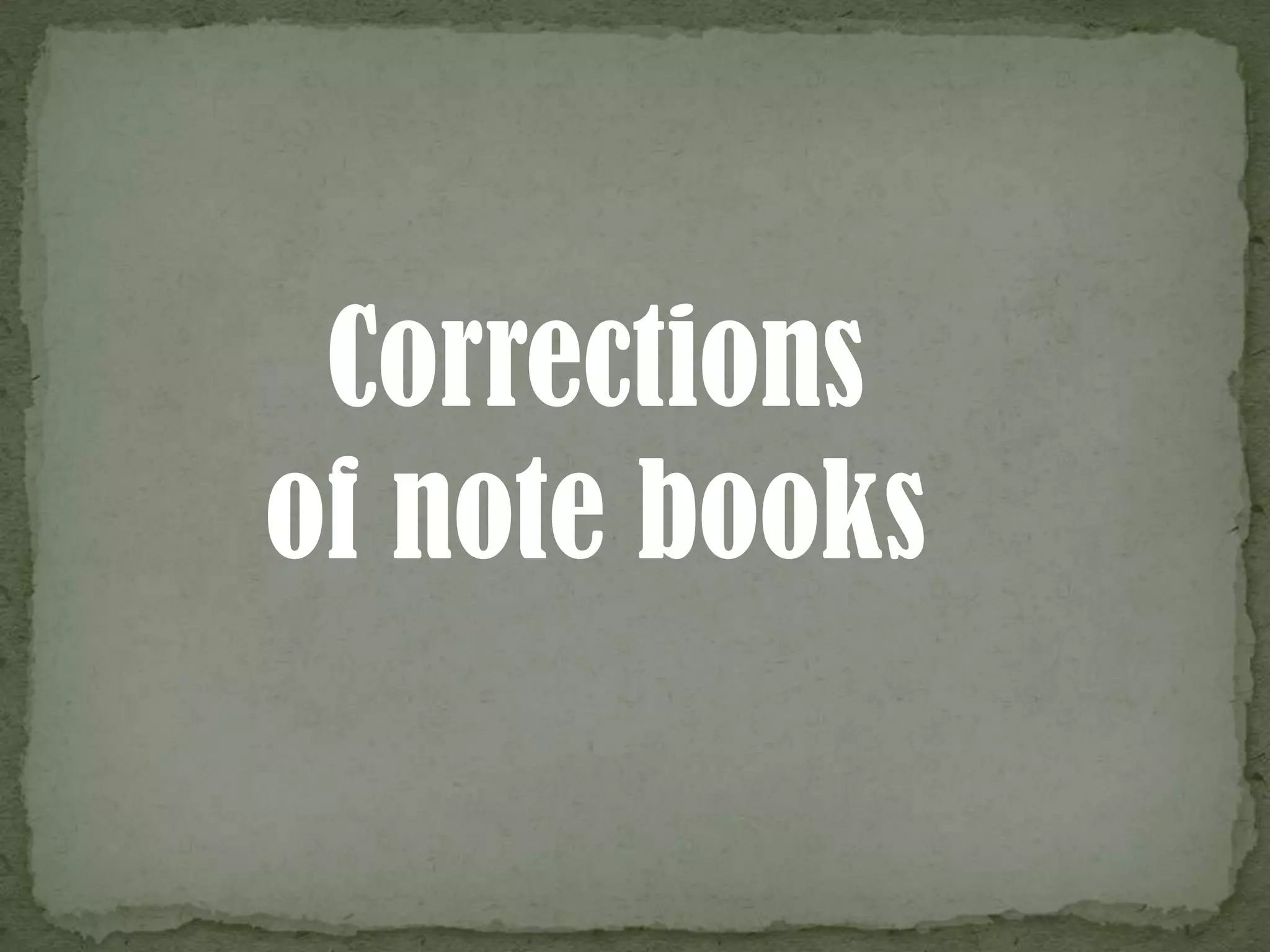 Copy Corrections for Teachers | PPTX | Secondary Education | Education