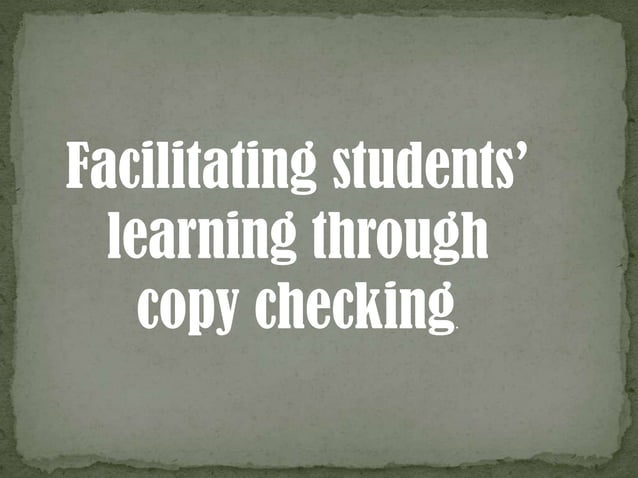 Copy Corrections for Teachers | PPTX | Secondary Education | Education