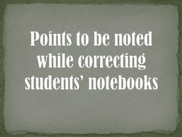 Copy Corrections for Teachers | PPTX | Secondary Education | Education