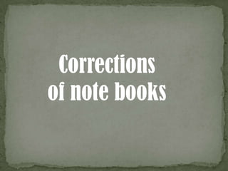 Copy Corrections for Teachers | PPTX