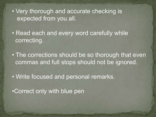 Copy Corrections for Teachers | PPTX