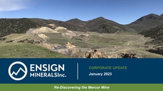 Ensign Minerals - Corporate Update January 2023 | PPT