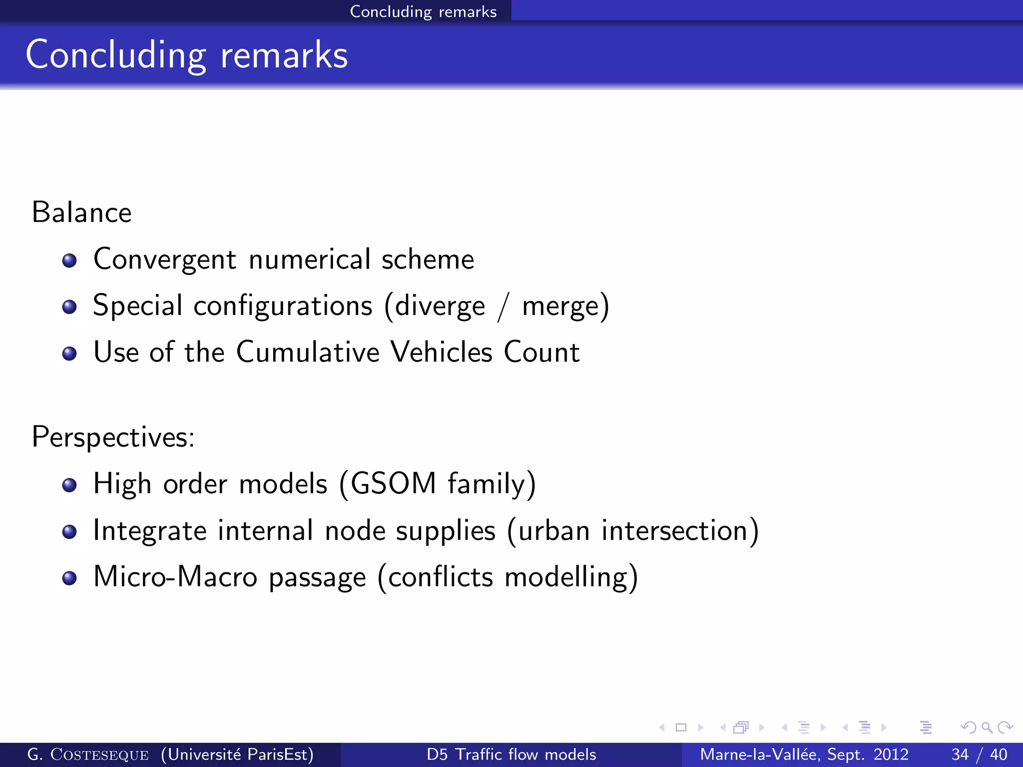 Intersection modeling using a convergent scheme based on Hamilton ...