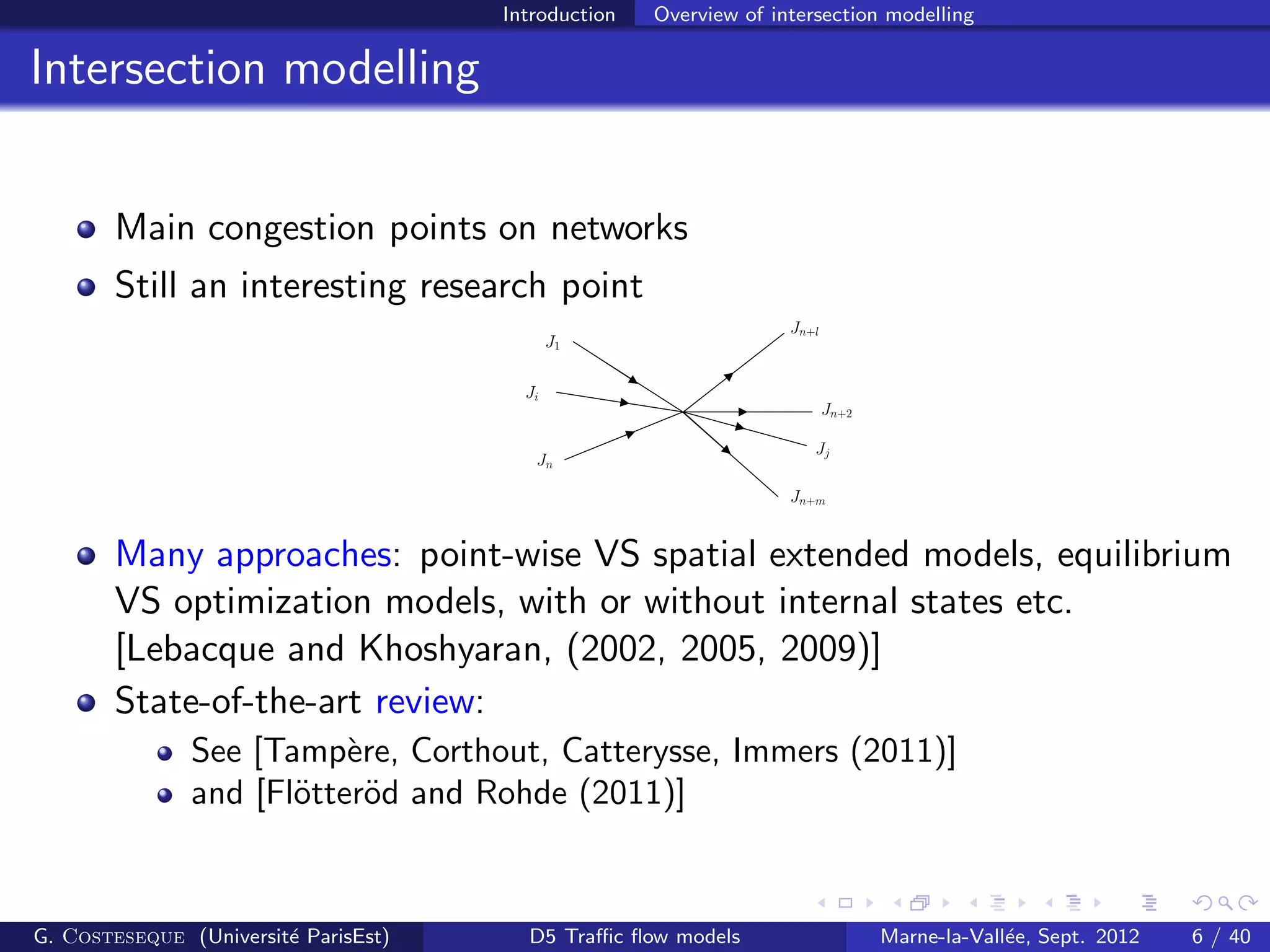 Intersection modeling using a convergent scheme based on Hamilton-Jacobi equation | PDF ...