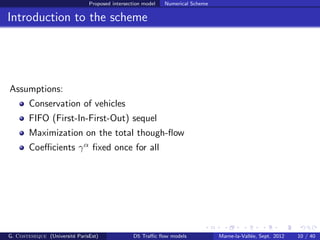 Intersection modeling using a convergent scheme based on Hamilton ...