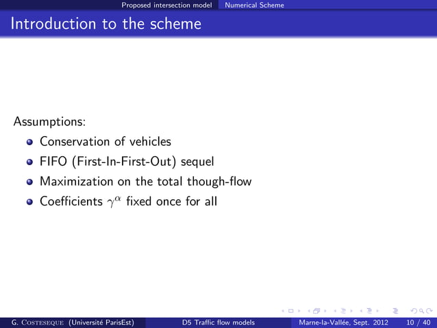 Intersection modeling using a convergent scheme based on Hamilton-Jacobi equation | PDF ...