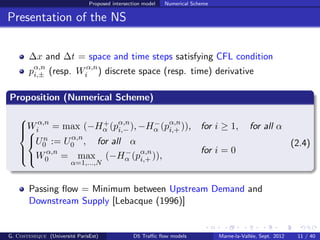 Intersection modeling using a convergent scheme based on Hamilton-Jacobi equation | PPT