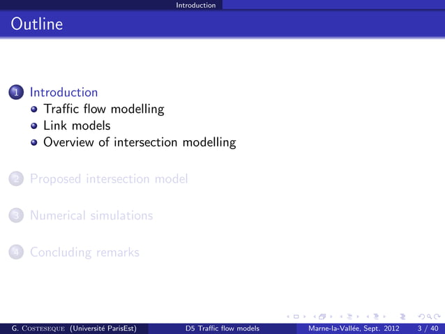 Intersection modeling using a convergent scheme based on Hamilton-Jacobi equation | PDF ...