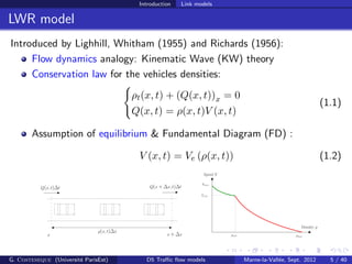 Intersection modeling using a convergent scheme based on Hamilton-Jacobi equation | PPT