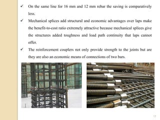 Presentation "Use of coupler Splices for Reinforcement" | PPTX