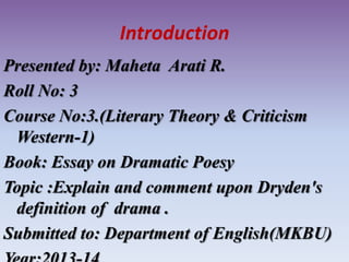 Presentation course 3 | PPT