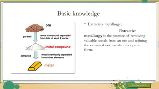 Application and scope on extractive metallurgy | PPTX