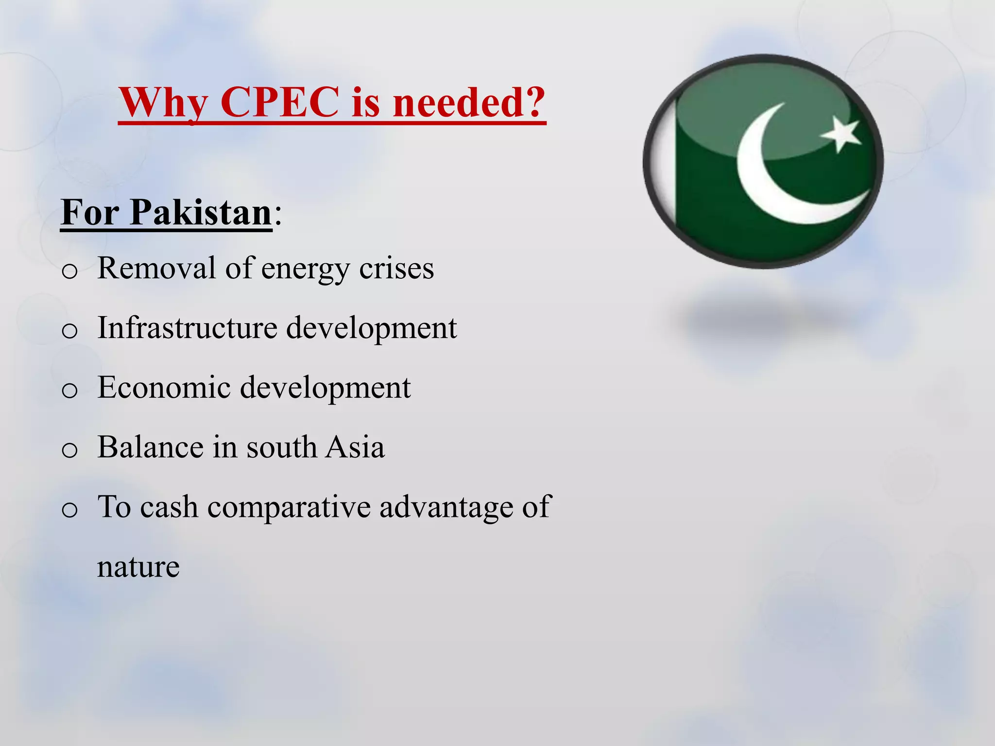 CPEC (CHINA PAKISTAN ECONOMIC CORRIDOR) | PPTX