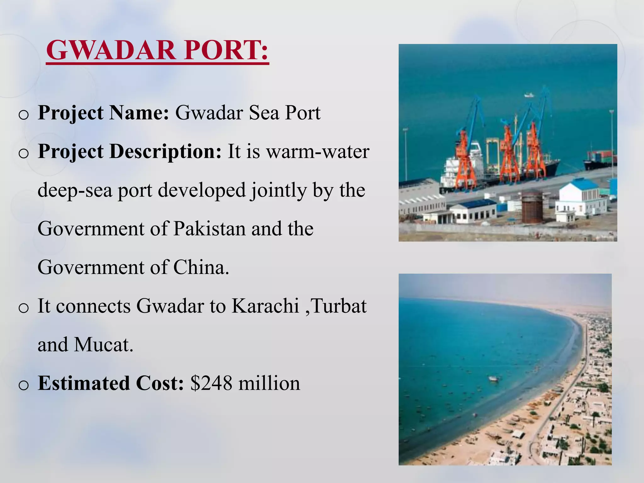 CPEC (CHINA PAKISTAN ECONOMIC CORRIDOR) | PPTX