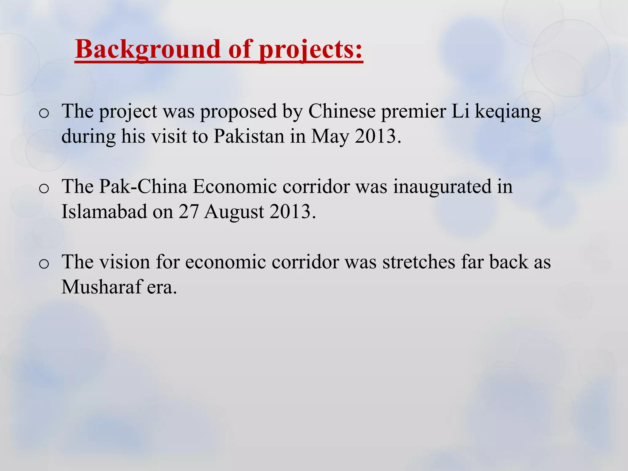 CPEC (CHINA PAKISTAN ECONOMIC CORRIDOR) | PPTX