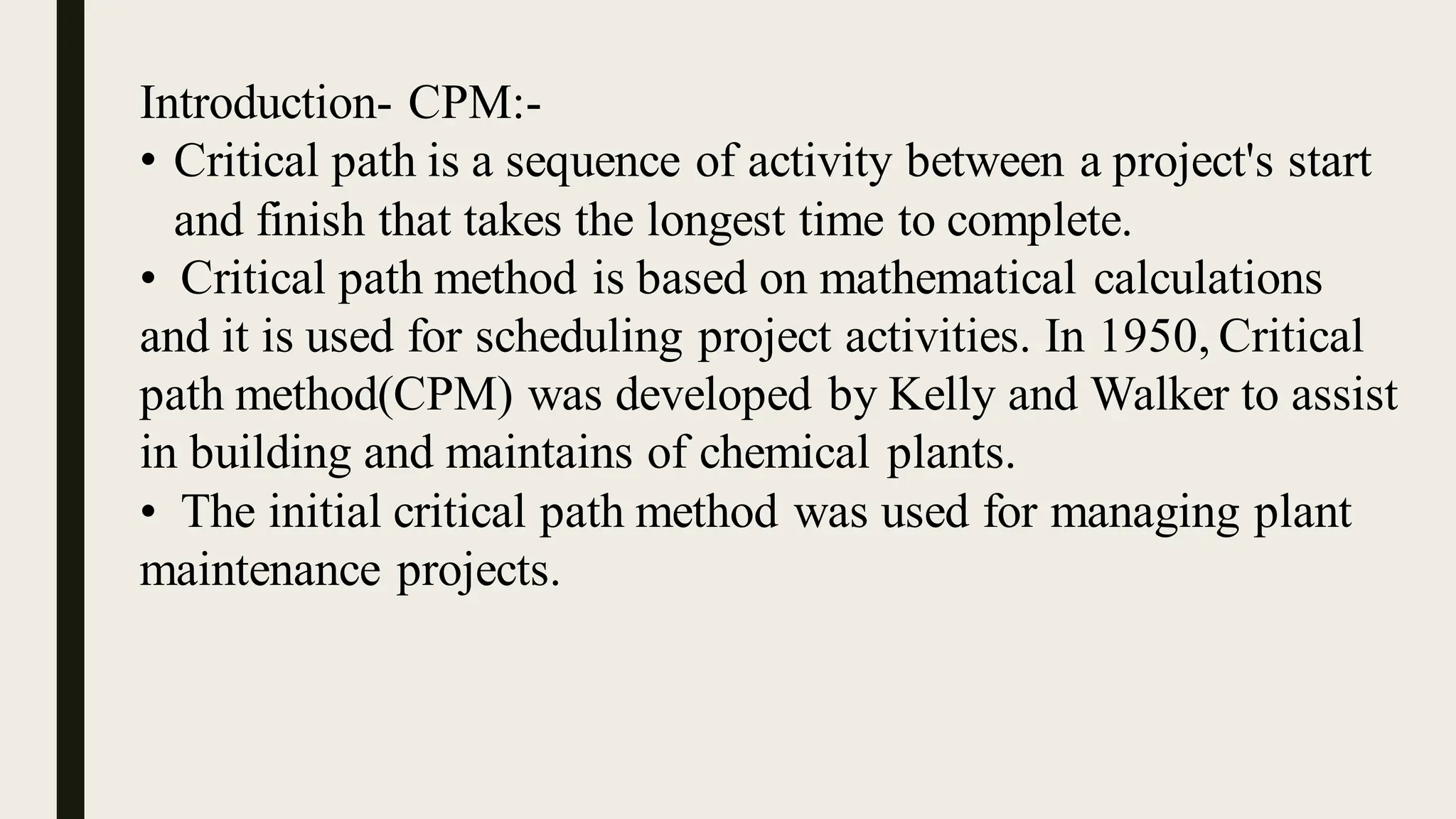 Presentation cpm.pdf , Quantative techniques in management | PPT