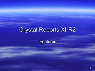 Business Objects Crystal Report