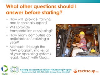 Presentation Creating A Refurb Program | PPT