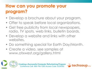 Presentation Creating A Refurb Program | PPT