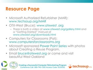 Presentation Creating A Refurb Program | PPT