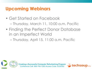 Presentation Creating A Refurb Program | PPT