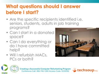 Presentation Creating A Refurb Program | PPT
