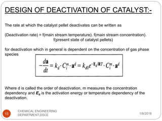 DESIGN OF CATALYST REACTOR WITH DEACTIVATION | PPT