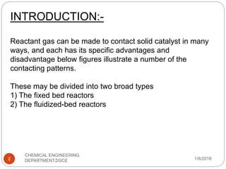 DESIGN OF CATALYST REACTOR WITH DEACTIVATION | PPTX