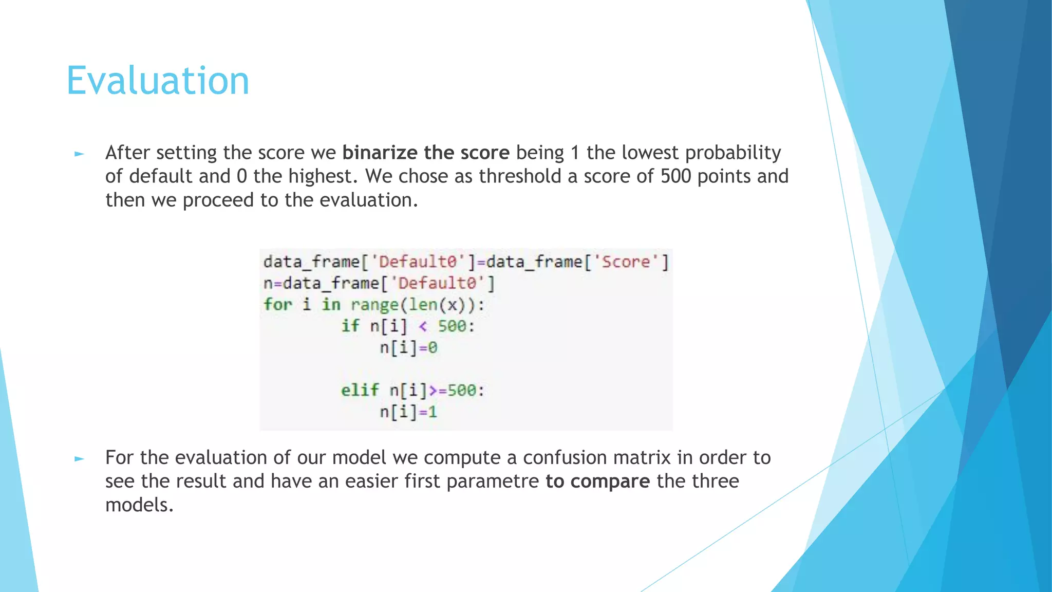 Machine Learning Application: Credit Scoring | PDF
