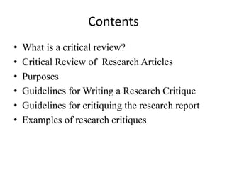 Presentation critique | PPTX
