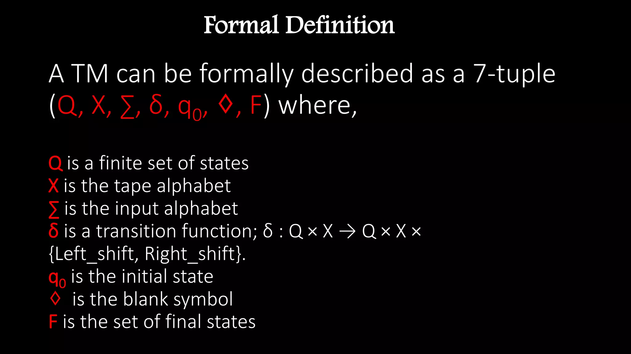 Introduction to Turing Machine | PPTX