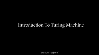 Introduction to Turing Machine | PPTX
