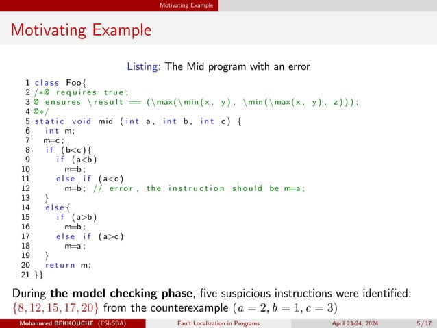 Model Checking-Enhanced Spectrum-Based Fault Localization | PPT Model Checking-Enhanced Spectrum-Based Fault Localization | PPT