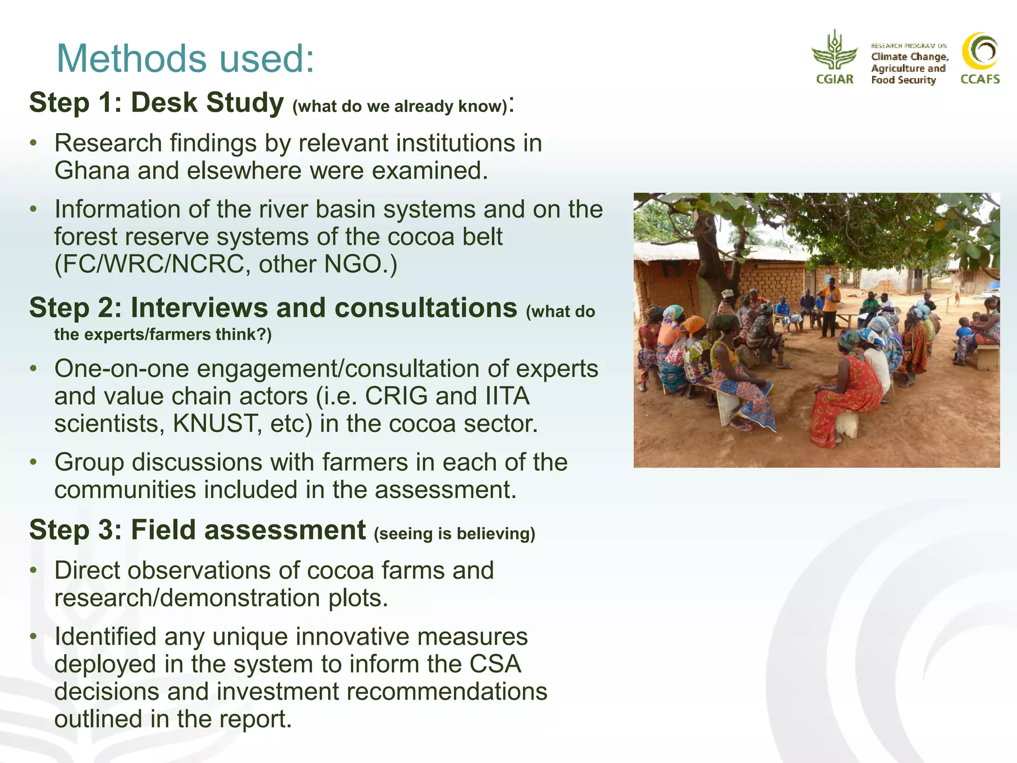 CSA recommendations for cocoa in Ghana | PDF