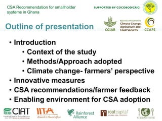 CSA recommendations for cocoa in Ghana | PDF