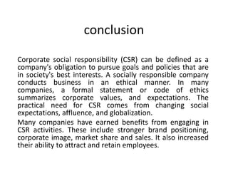 Corporate social responsibility | PPTX