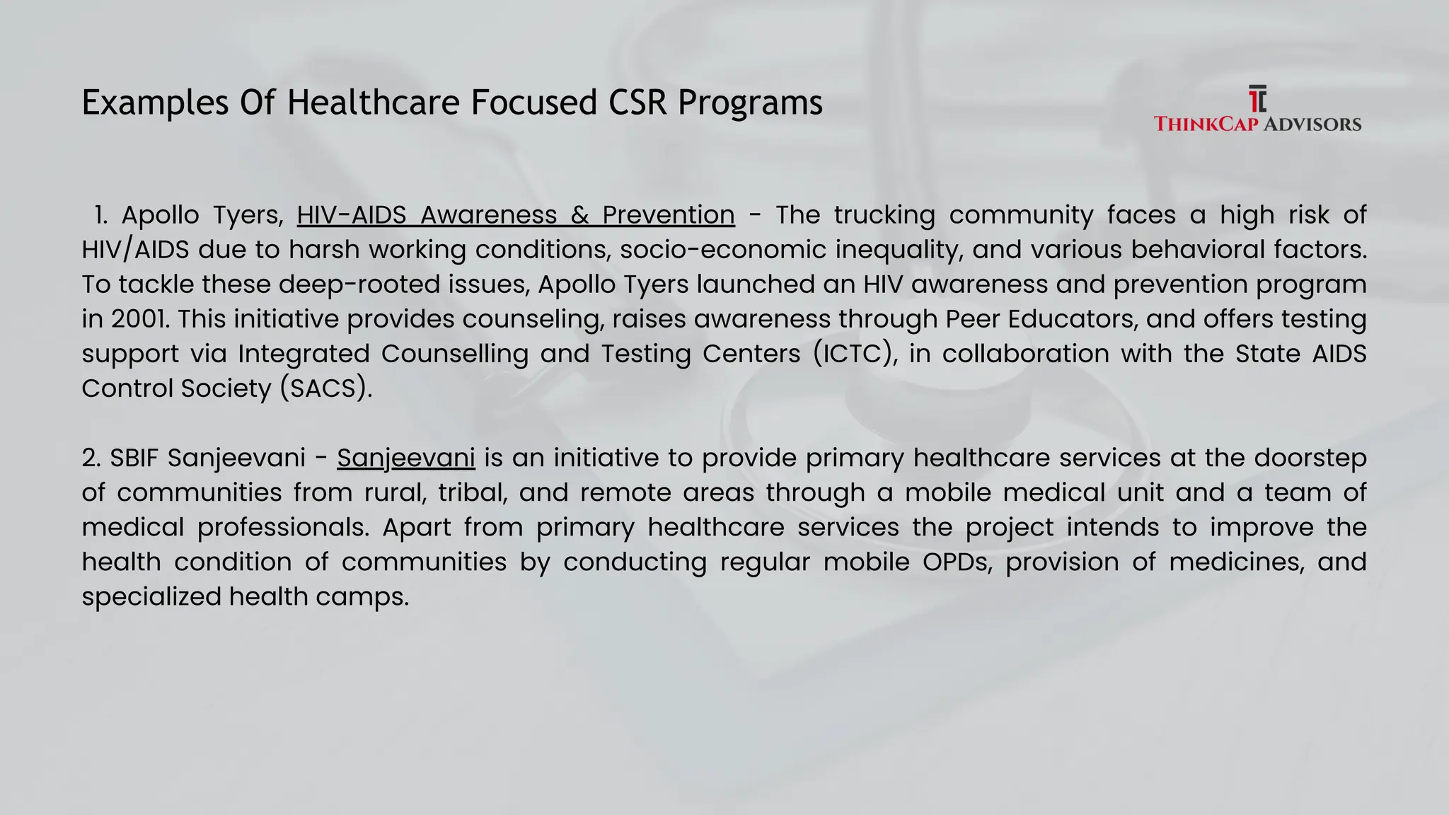 Corporate Social Responsibility (CSR) in Healthcare in India ...