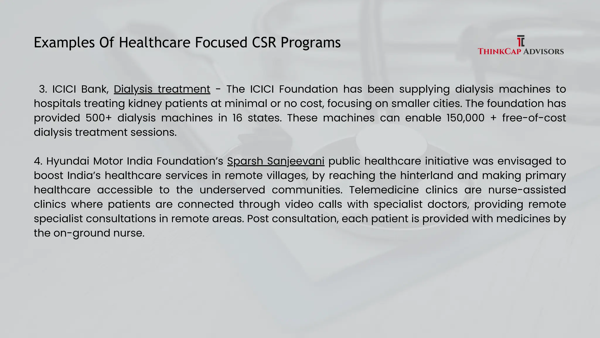 Corporate Social Responsibility (CSR) in Healthcare in India ...