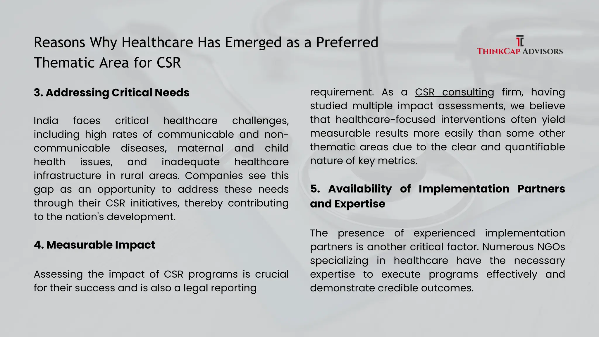 Corporate Social Responsibility (CSR) in Healthcare in India ...