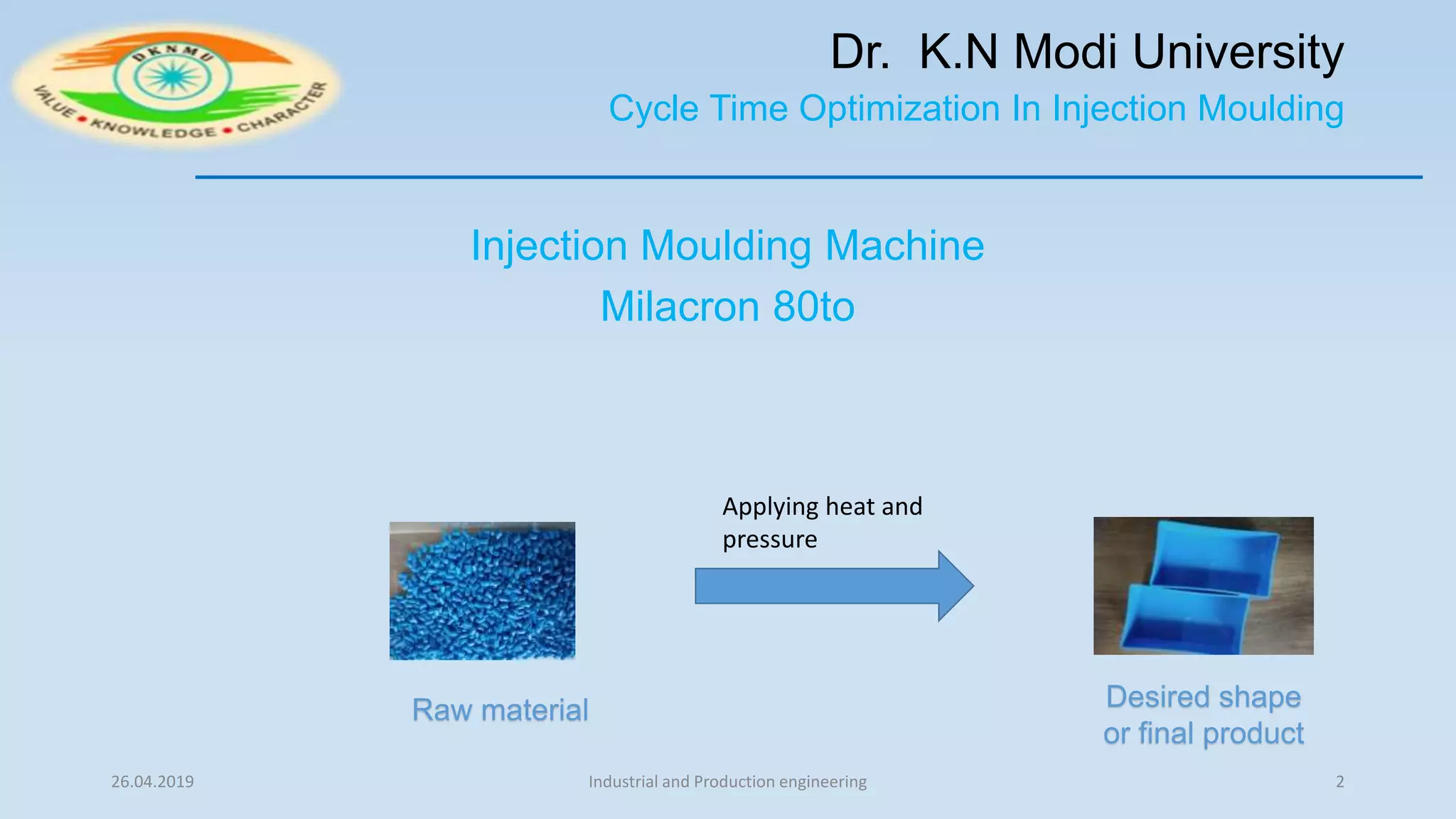 Cycle Time Optimization In Injection Moulding Pptx