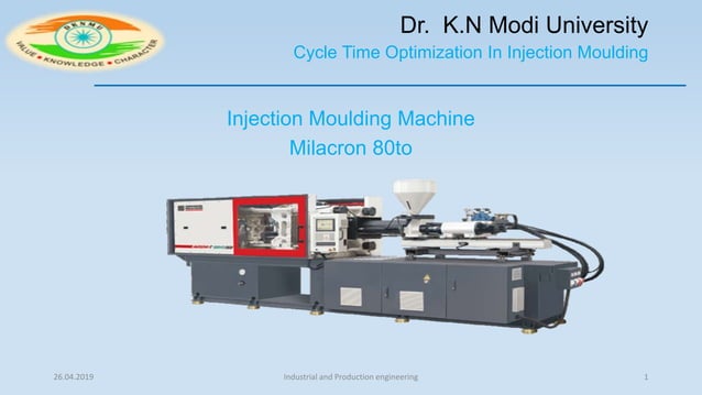cycle time optimization in injection moulding | PPTX