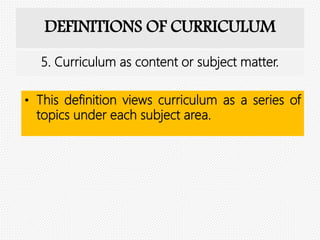 Introduction to Curriculum/Understnading Curriculum | PPTX ...